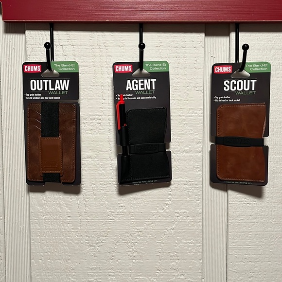 Chums | Accessories | Set Of 3 Chums Wallets One Brown Outlaw One Black ...